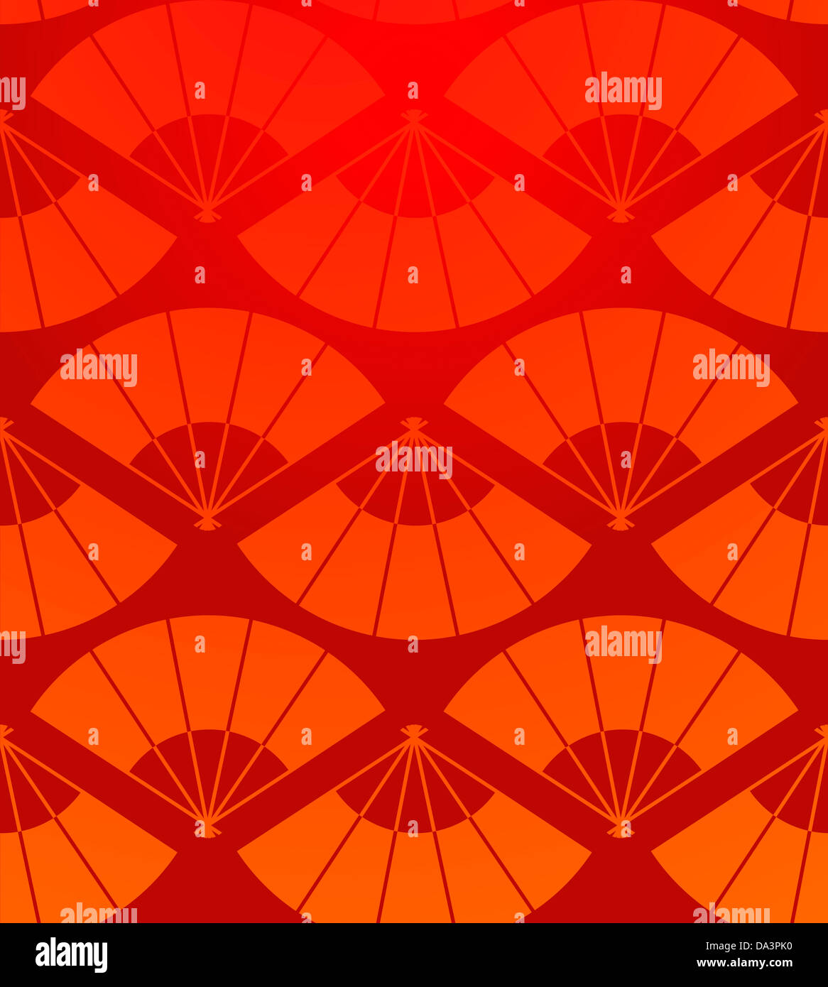 Japan fan abstract background in red. Vector illustration layered for ...