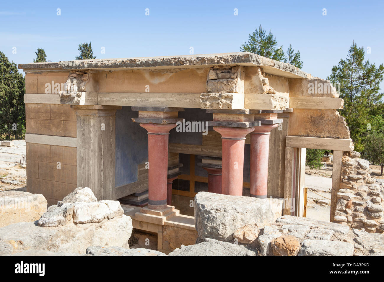 The North Lustral Basin building, Knossos Palace, Knossos, Crete ...