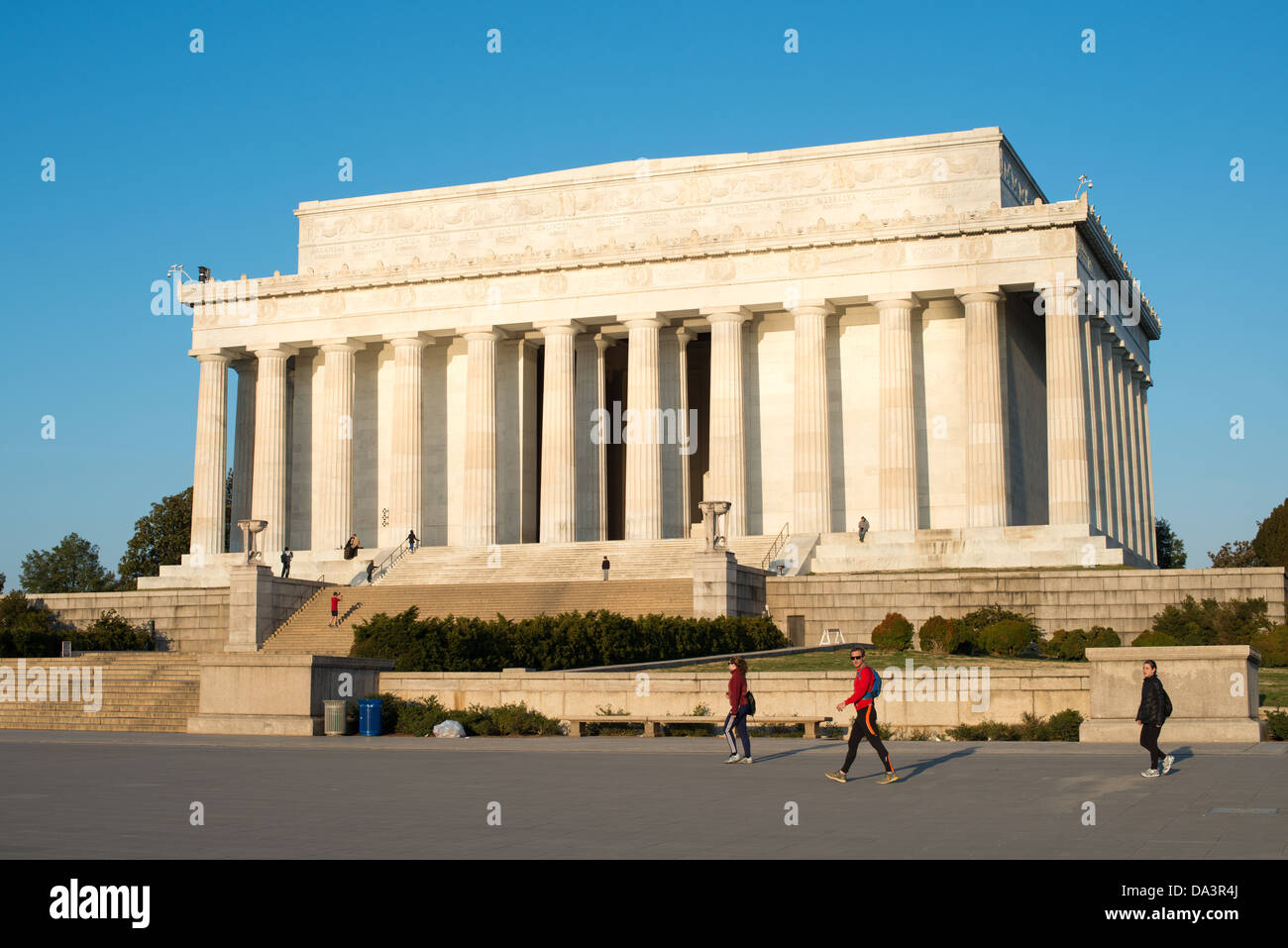 WASHINGTON DC, USA - The golden light of early morning catches the ...