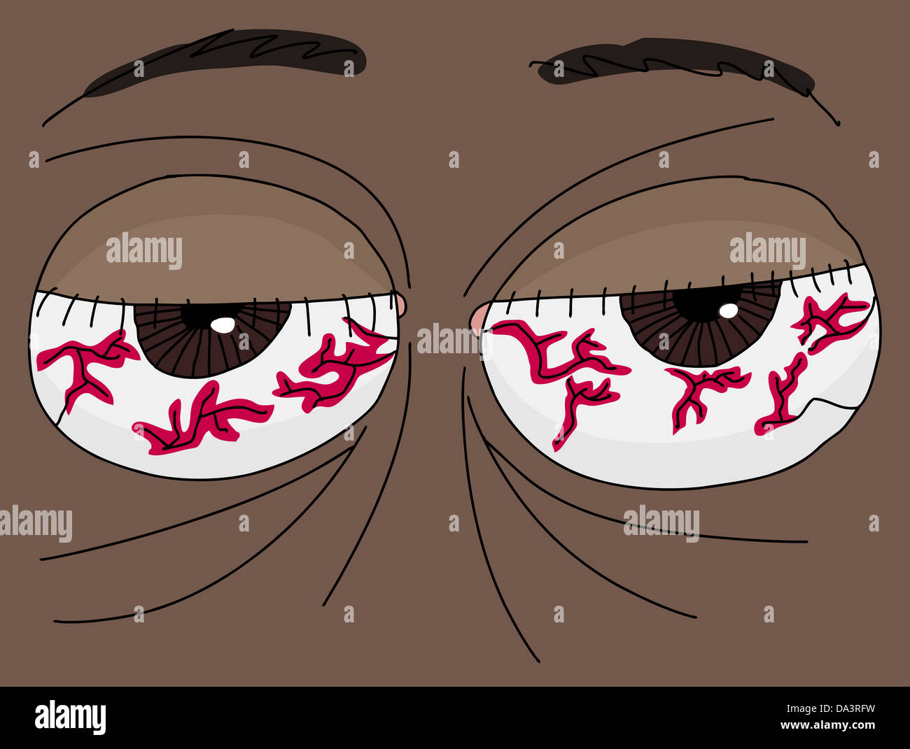 Tired bloodshot eyes hi-res stock photography and images - Alamy