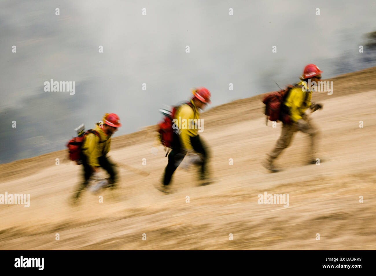 July 20, 2008 - Soledad, California, U.S. - US Forest Service "hotshot ...