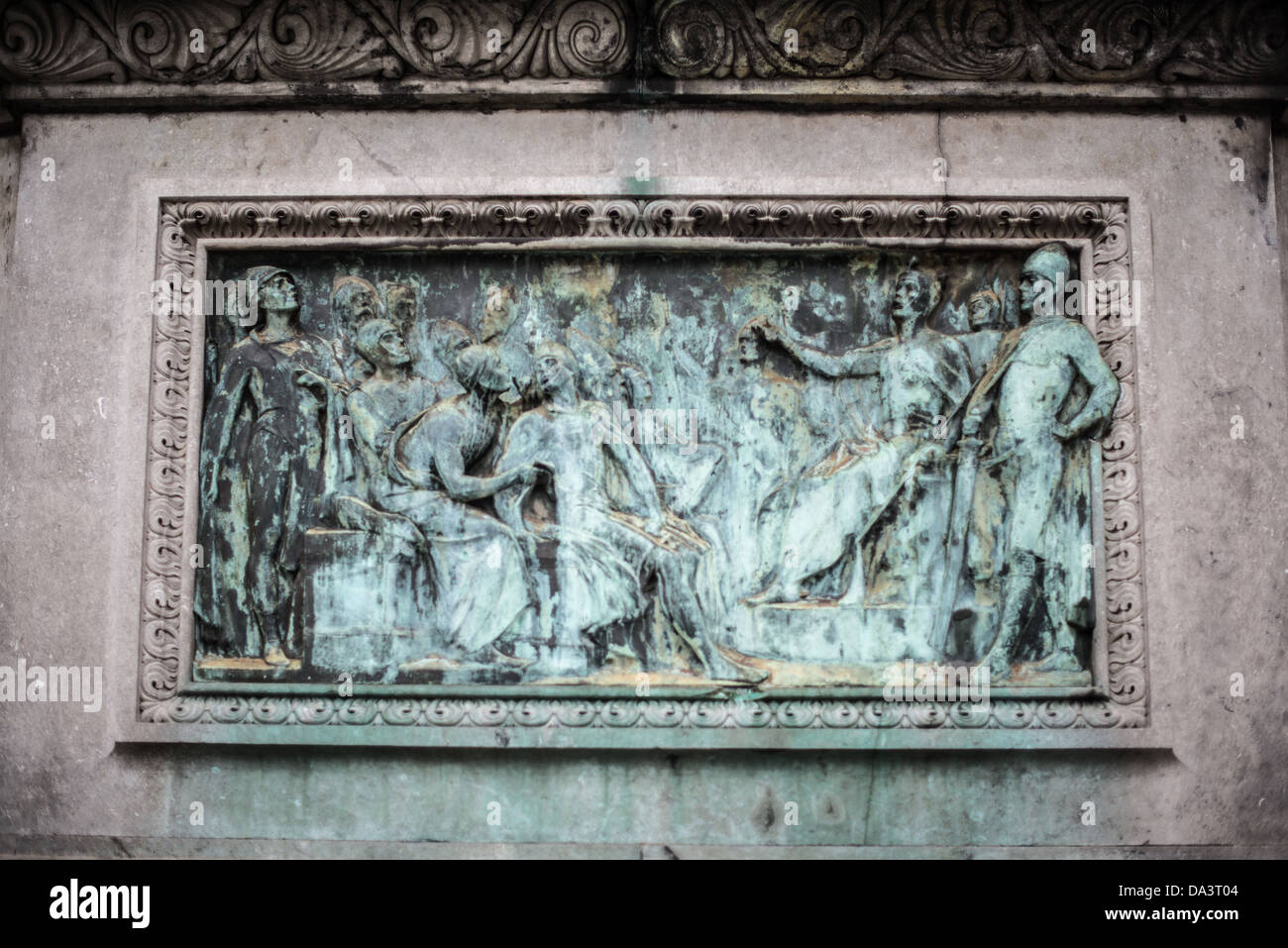 Godfrey Of Bouillon Statue First Crusade Relief Brussels Belgium ...