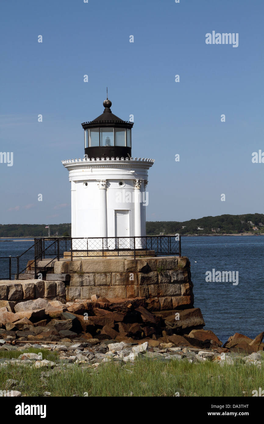 Portland Breakwater Lighthouse also called Bug Light sits in the town ...