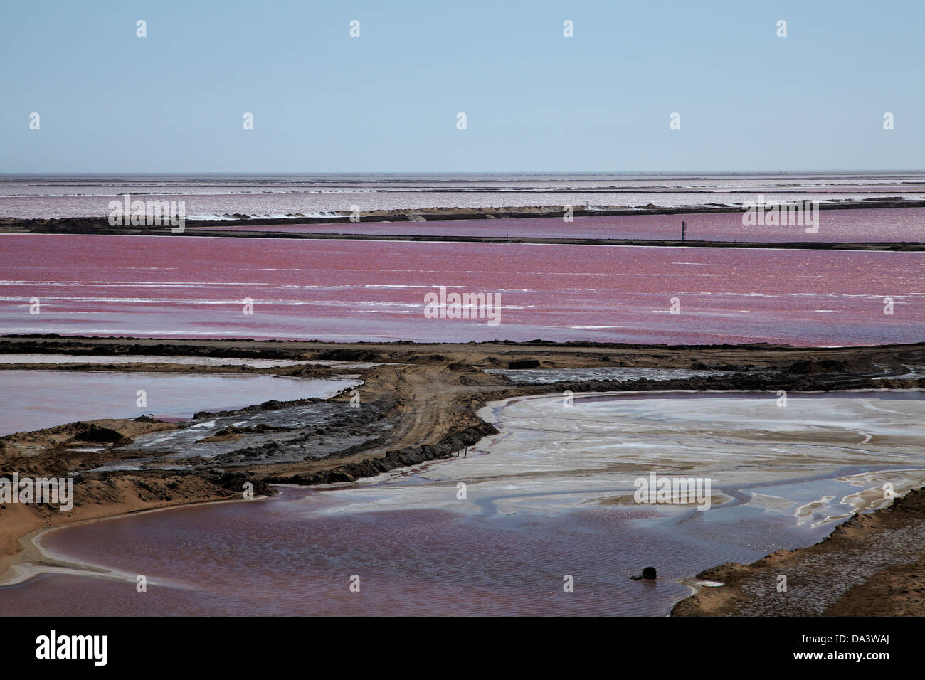 Salt Ponds, near Walvis Bay, Namibia, Africa Stock Photo - Alamy
