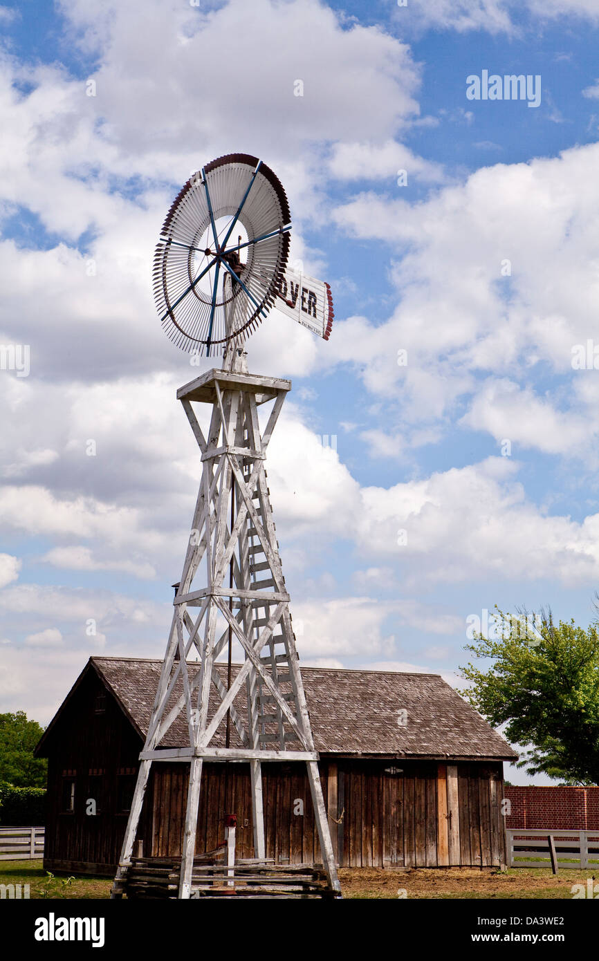 A vintage Stover Windmill is seen in Dearborn' Greenfield Village in ...