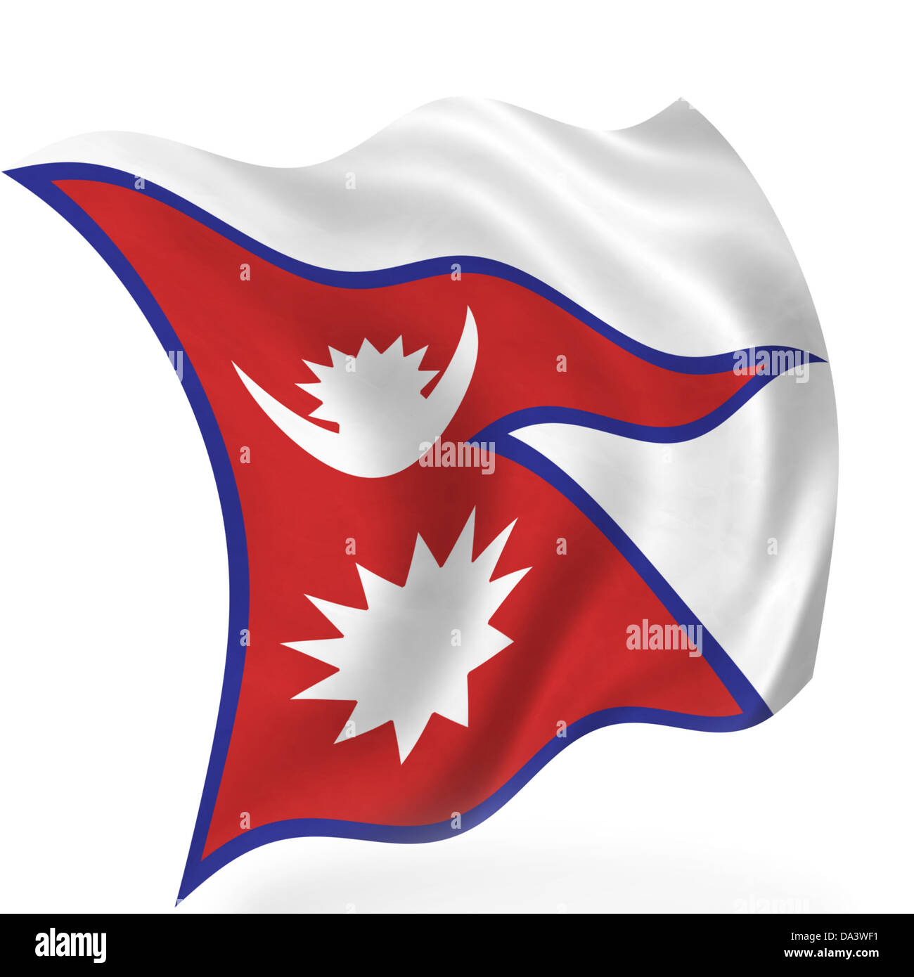 Nepal Flag Bolisi Digitaldruck Nepals Länderflagge Dreieckige