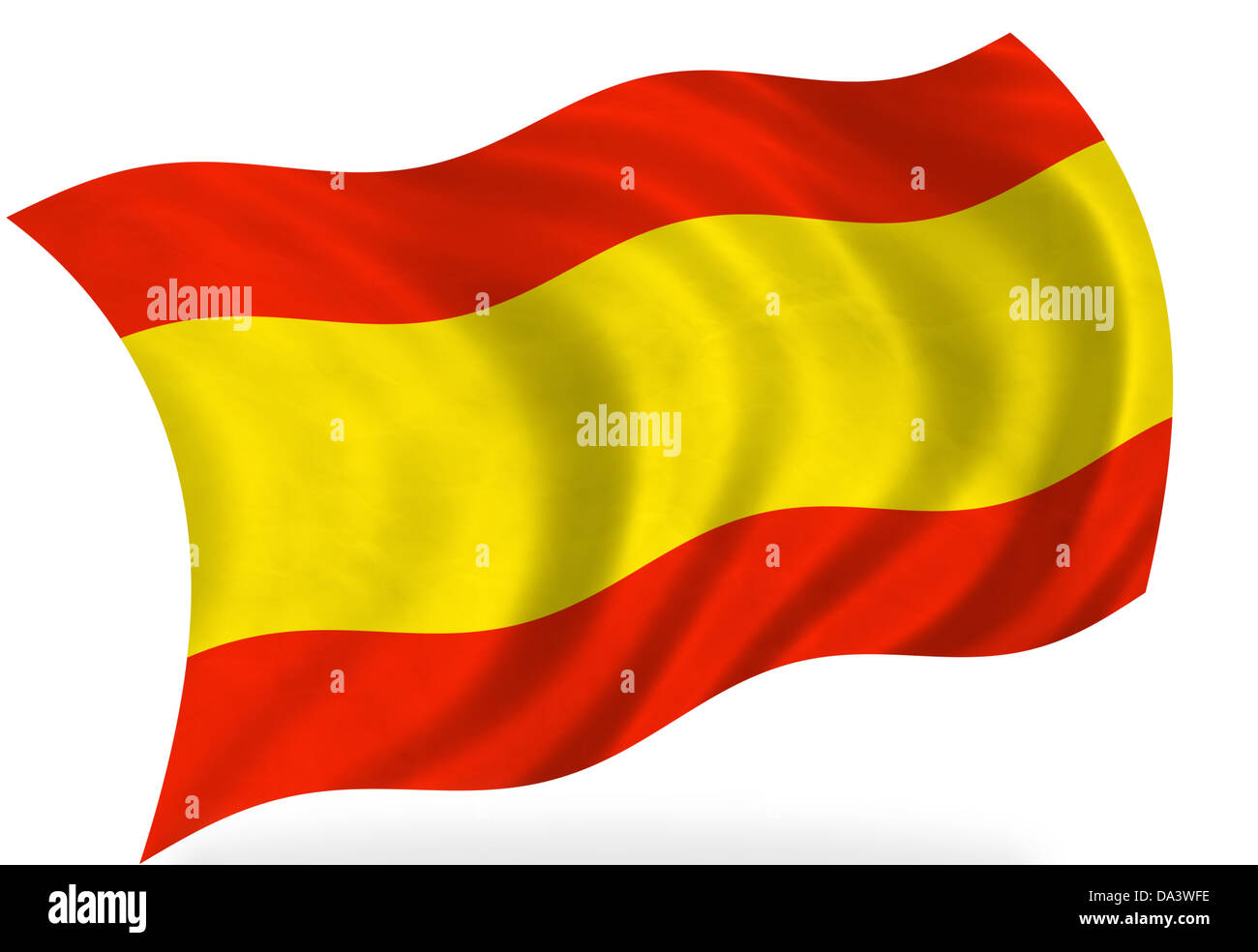 Spanish flag, isolated Stock Photo - Alamy