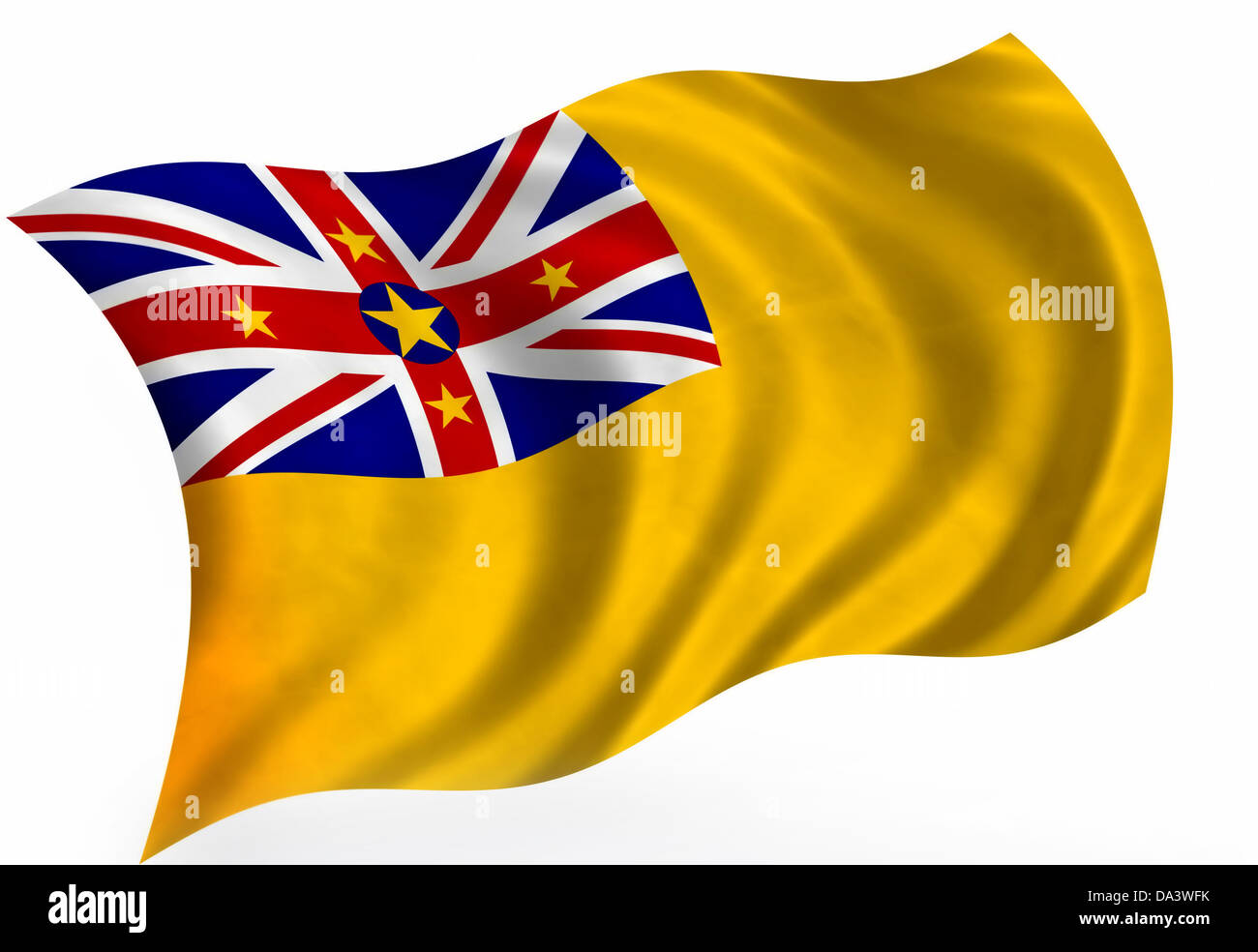Niue flag; isolated Stock Photo - Alamy