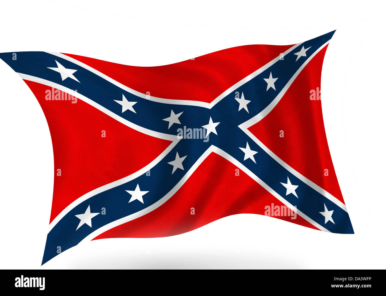 flag of Confederate, isolated Stock Photo - Alamy