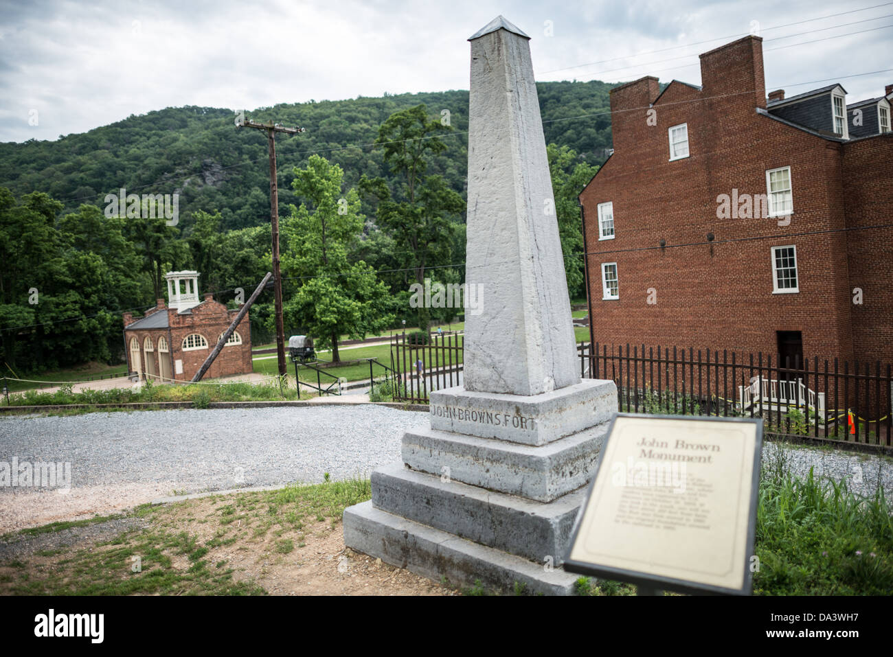 HARPERS FERRY, West Virginia, United States — The John Brown Monument ...