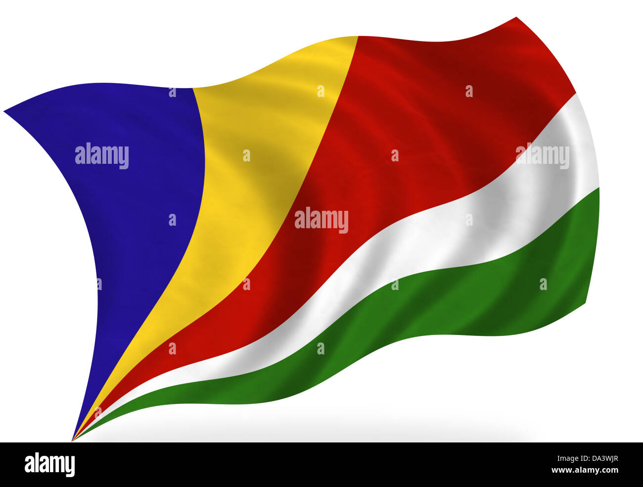 Seashells flag, isolated Stock Photo - Alamy