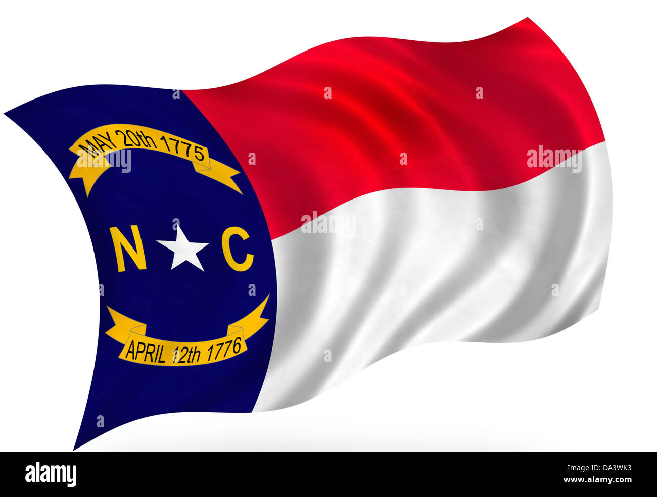 North carolina state flags waving hi-res stock photography and images ...