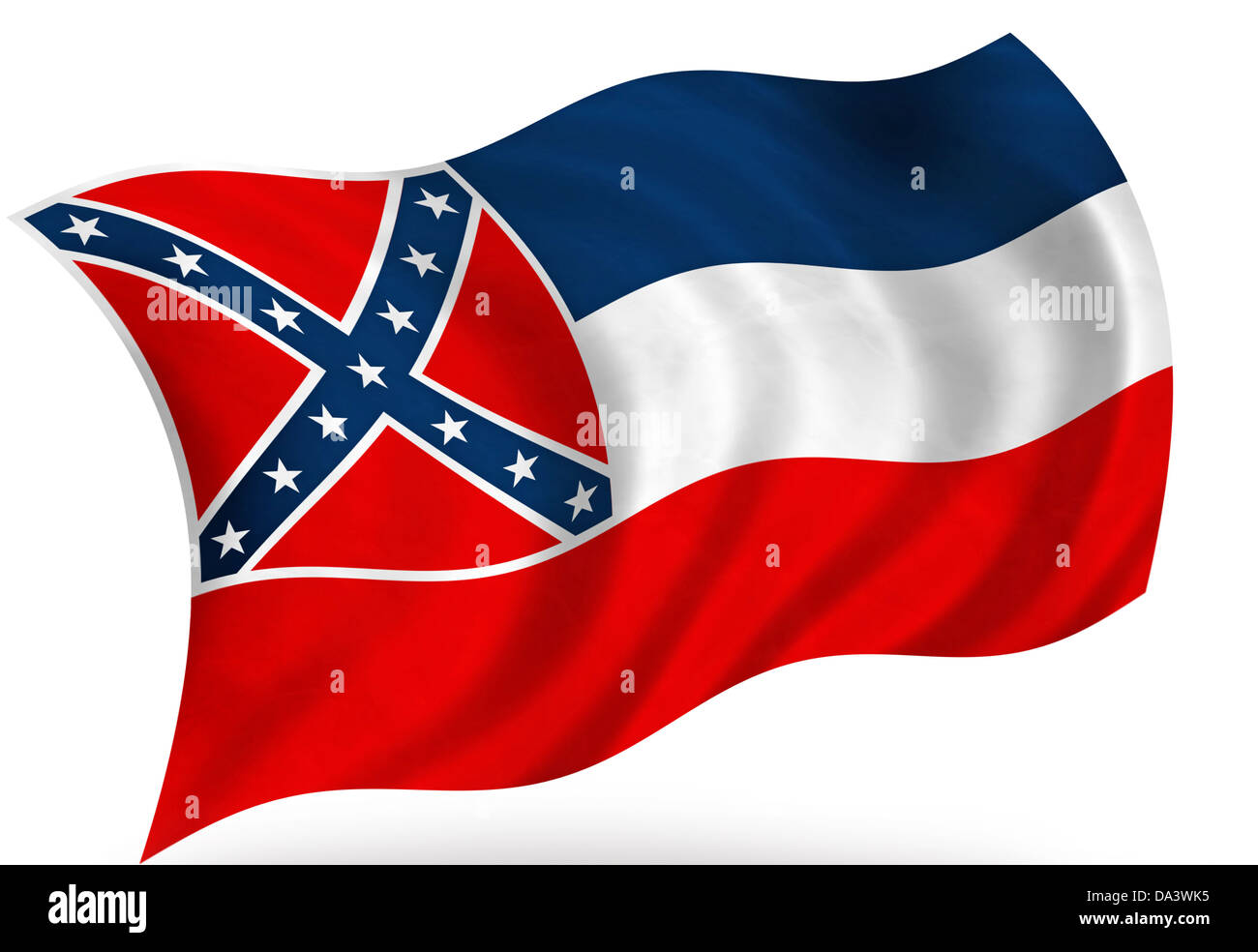 Mississippi (USA) flag Stock Photo - Alamy