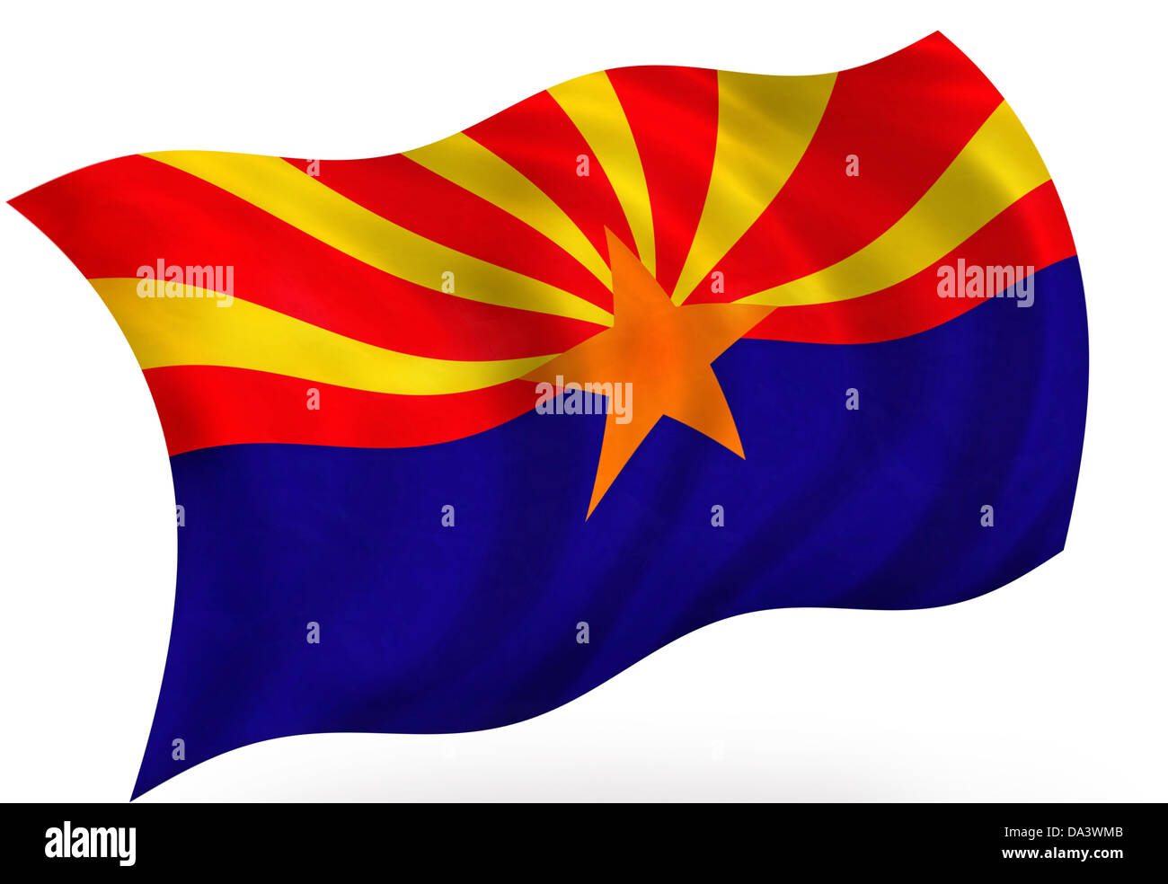 Arizona (USA) flag Stock Photo - Alamy