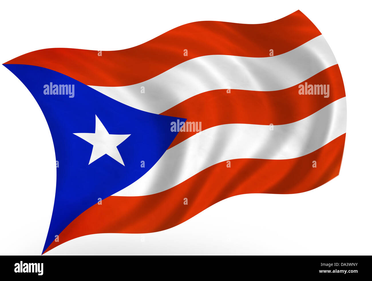 Puerto Rico flag Stock Photo - Alamy