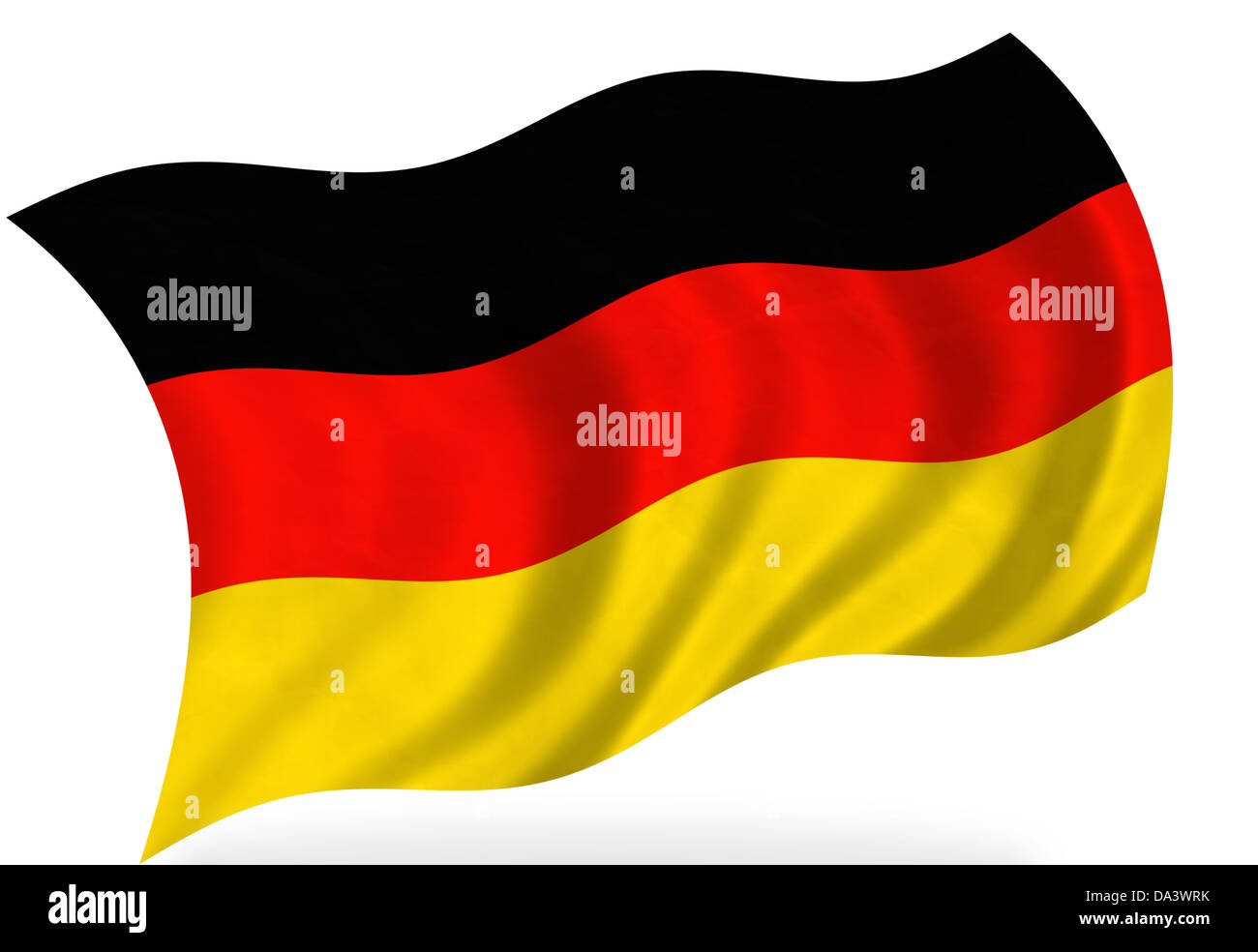 Flapping german flag hi-res stock photography and images - Alamy