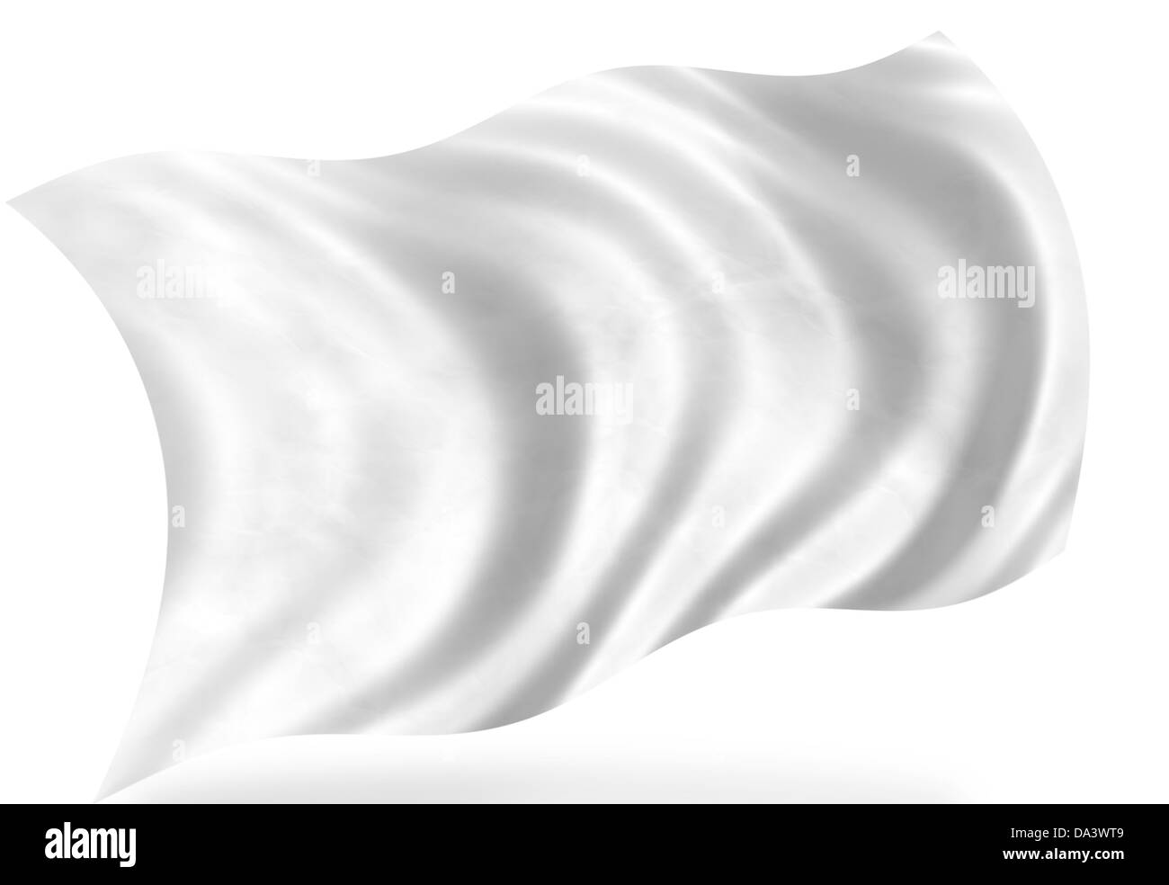 white flag, on white Stock Photo - Alamy