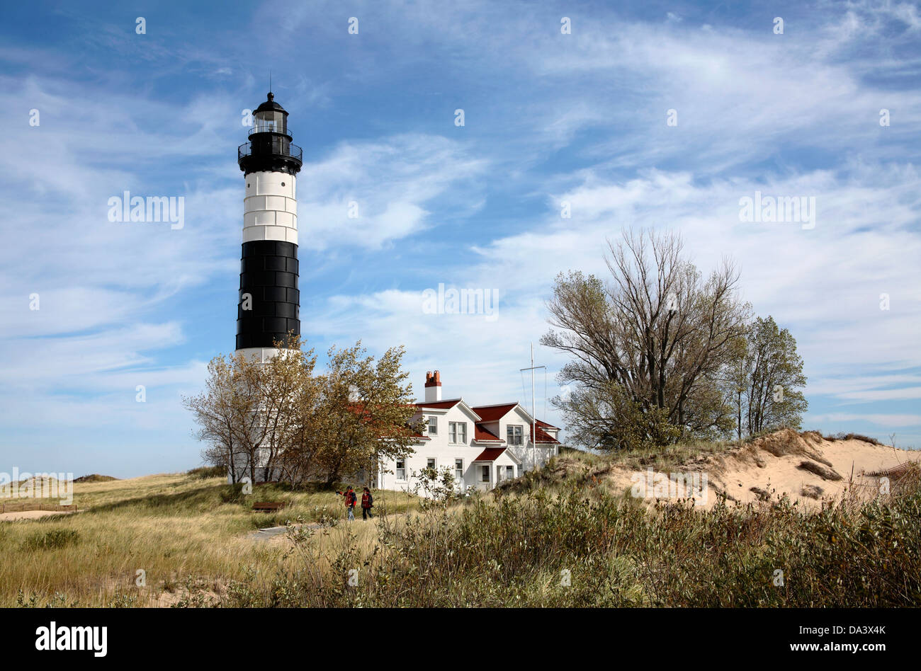 The Big Sable Point Lighthouse At Ludington Michigan, USA Stock Photo ...