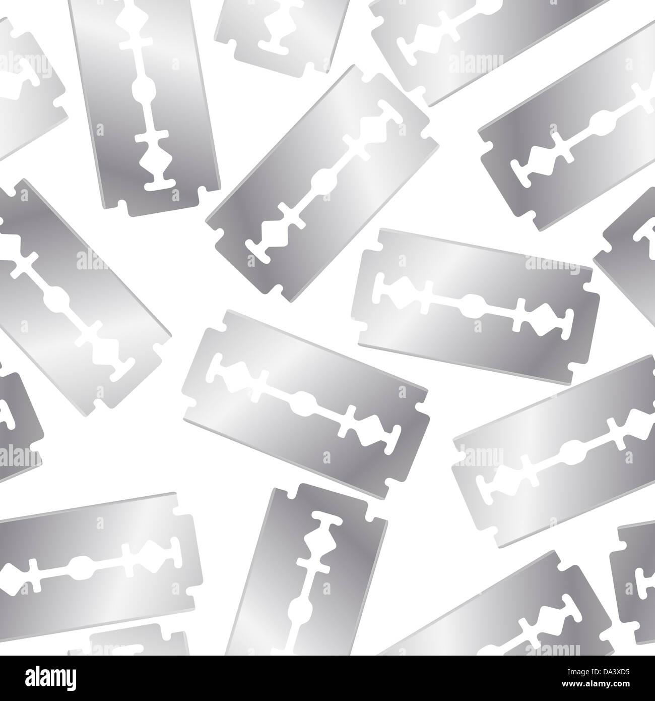 Razor blades seamless patern design Stock Photo - Alamy
