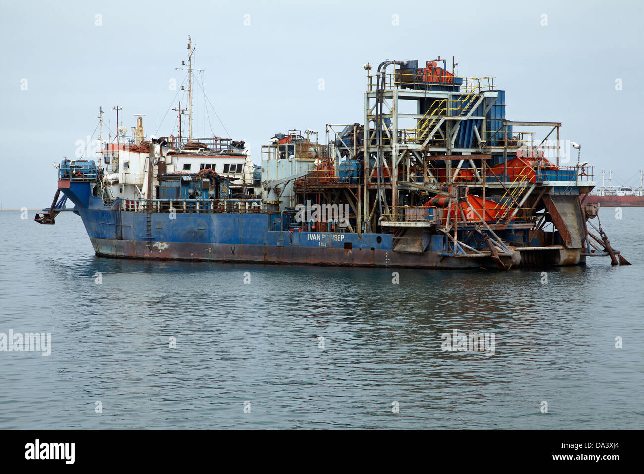 Diamond mining ship, Walvis Bay, Namibia, Africa Stock Photo - Alamy
