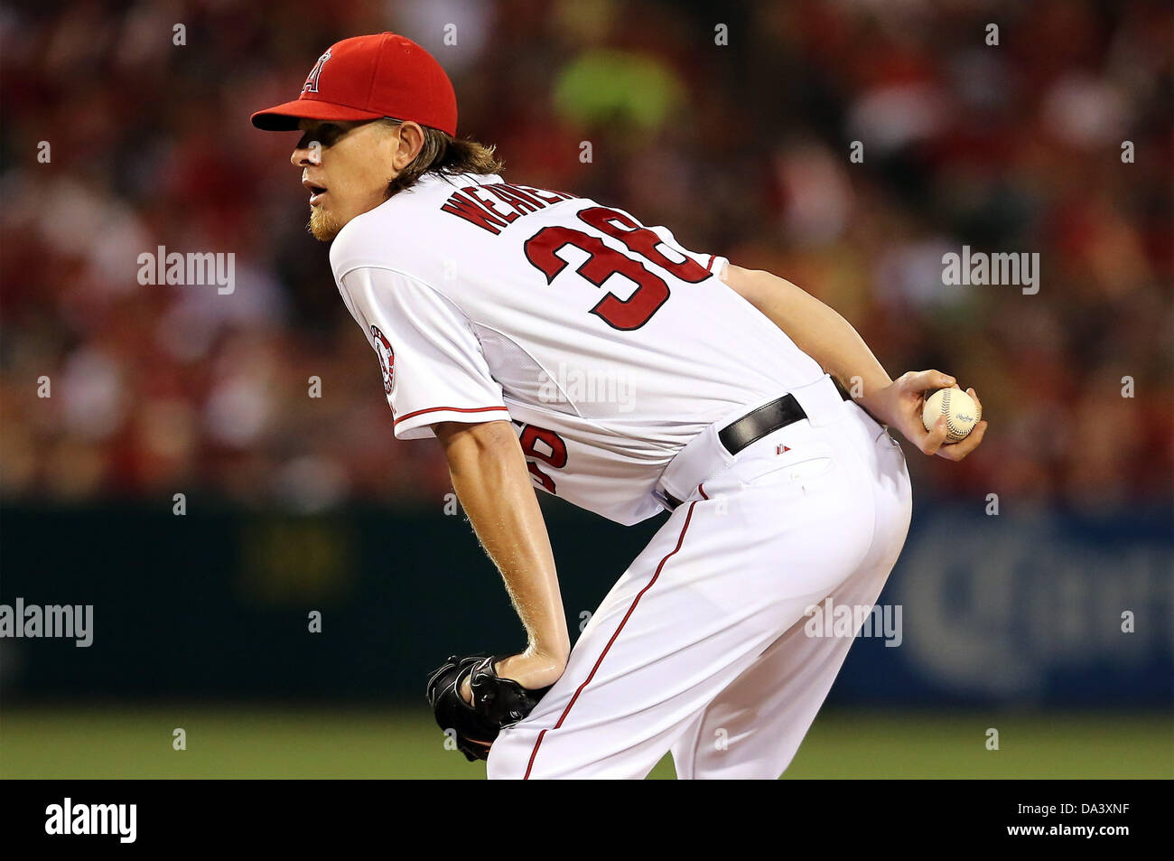 Anaheim, California, USA. 3rd July 2013. Los Angeles Angels starting ...