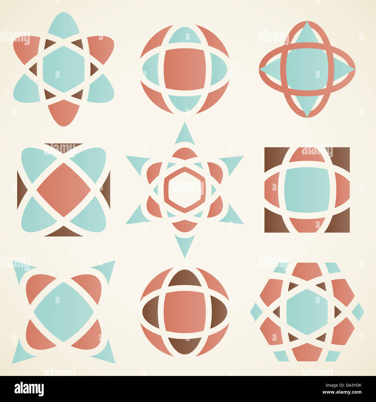 Abstract logo design elements,can be used as icons, signs, elements and ...