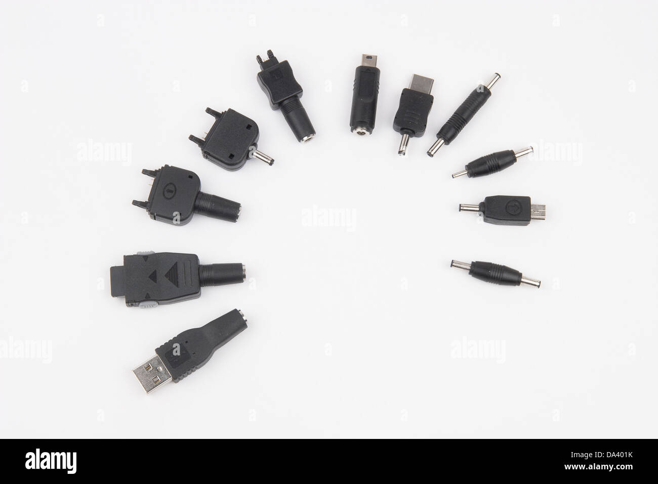 Tiny black connectors Stock Photo - Alamy