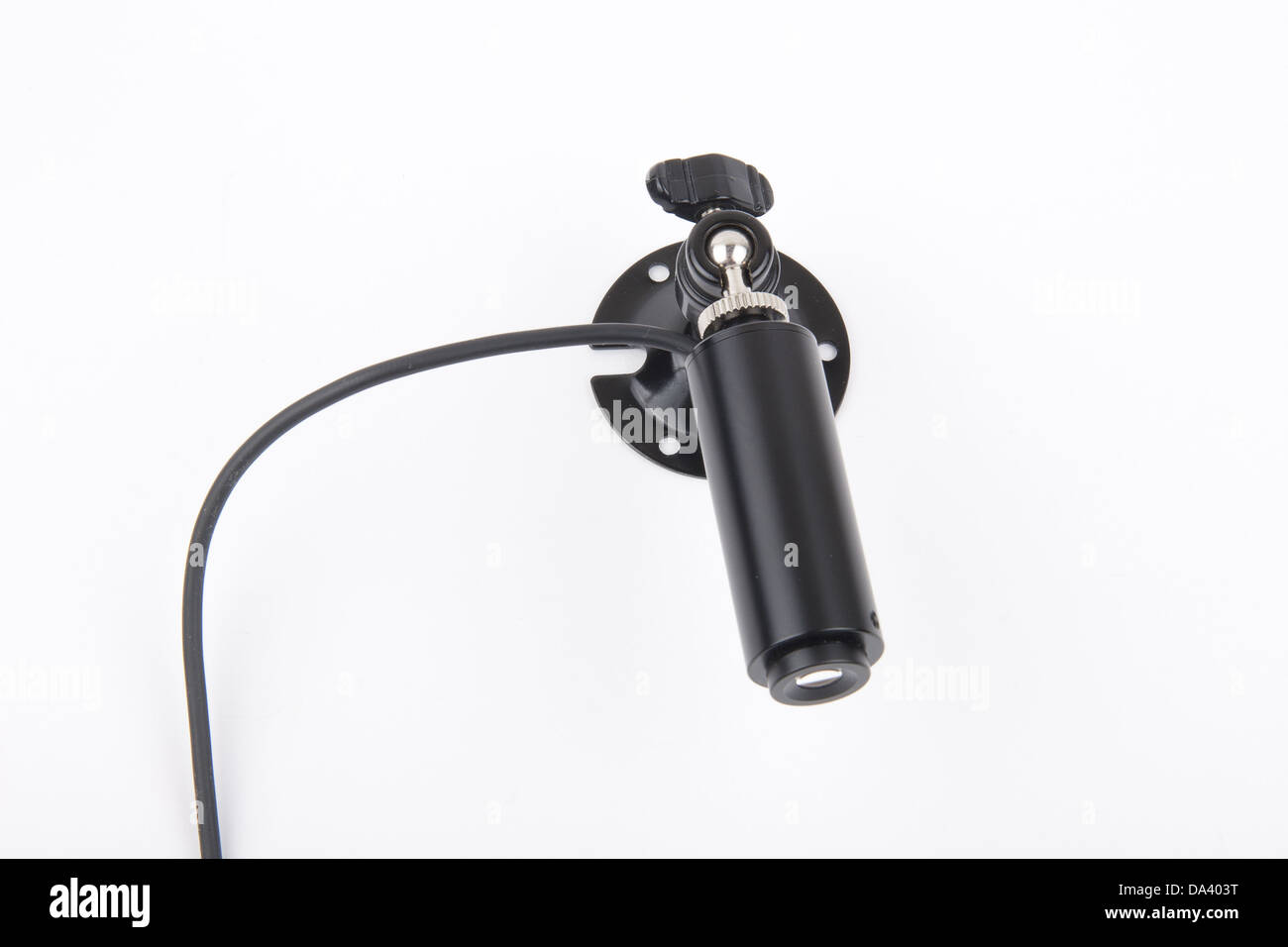 Black indoor / outdoor surveillance camera Stock Photo - Alamy