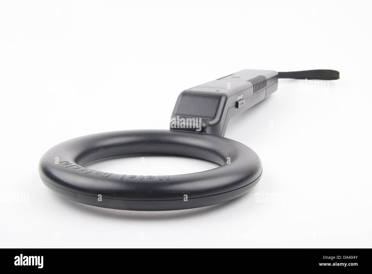 Black metal detector Stock Photo - Alamy