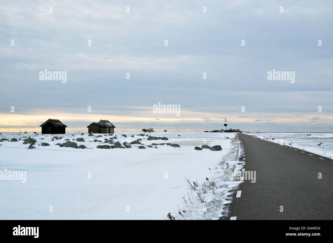 Road to the lighthouse Stock Photo - Alamy