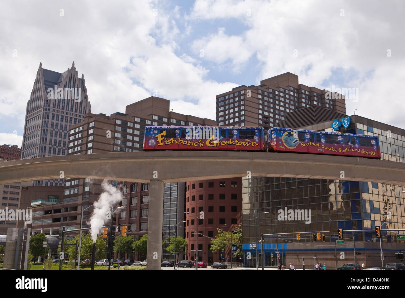 The People Mover is seen in Detroit (Mi Stock Photo - Alamy