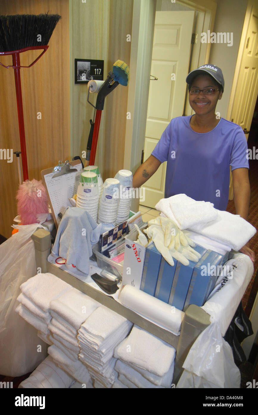Hotel housekeeper african american hi-res stock photography and images ...