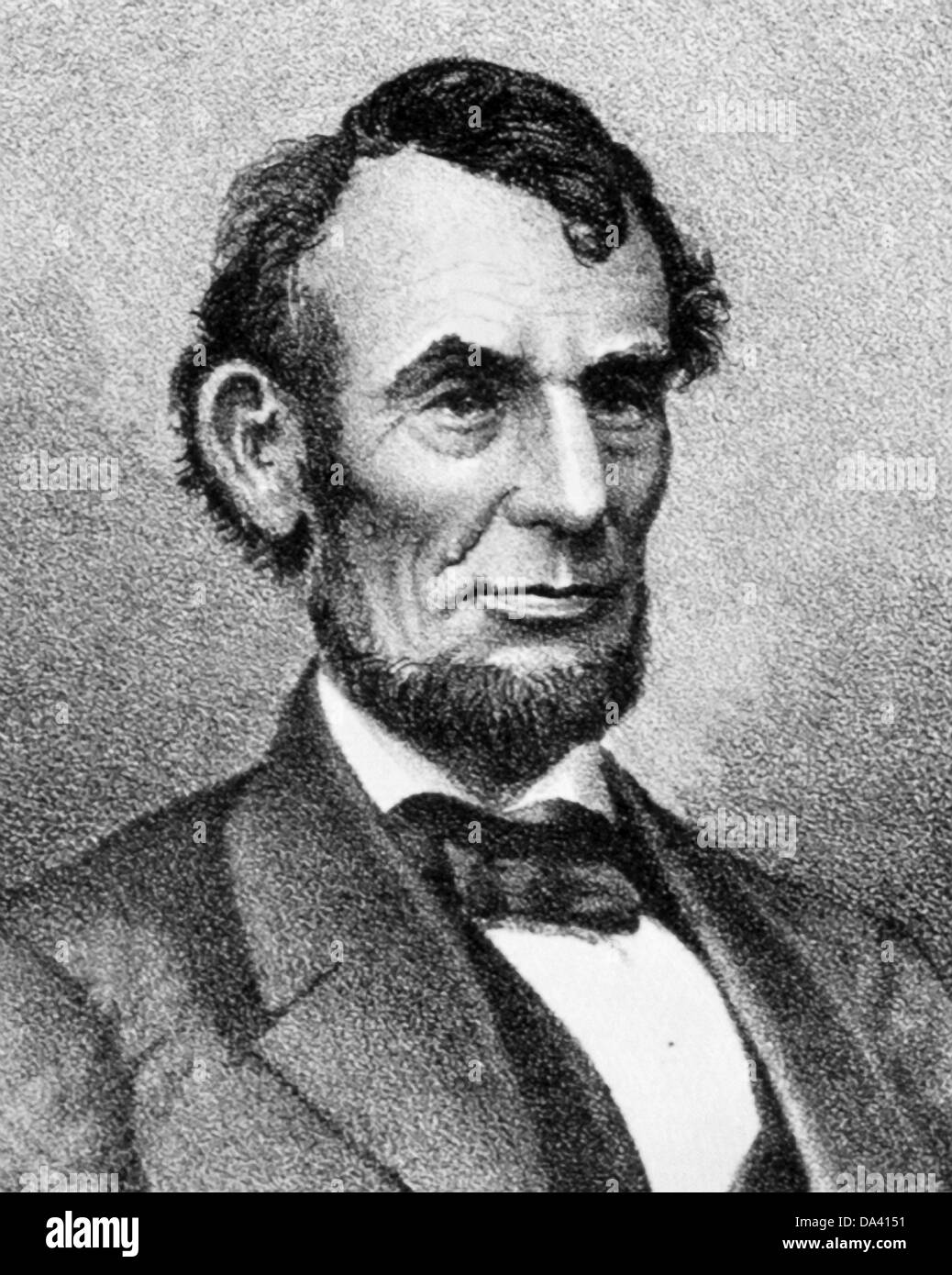 Vintage portrait of Abraham Lincoln Stock Photo - Alamy