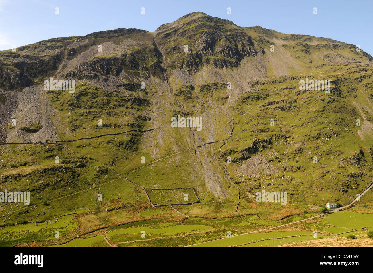 Cnicht Mountain from Croesor Gwynedd Cwm Croesor Croesor Valley Wales ...