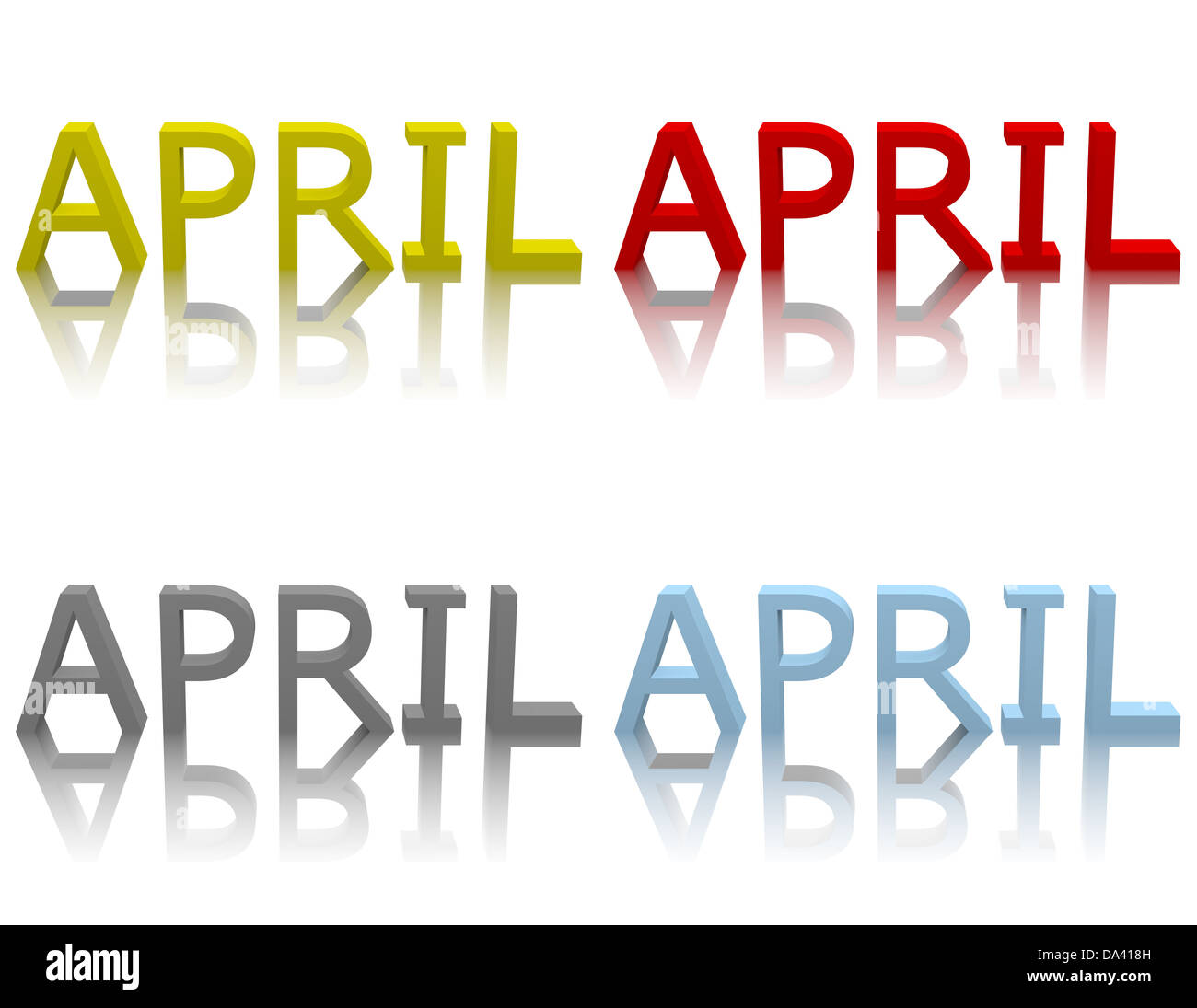 3d Render of the Month April Stock Photo - Alamy
