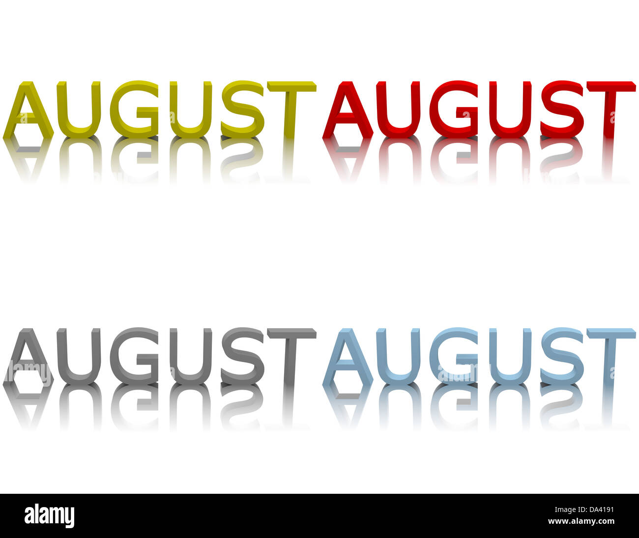 3d Render of the Month August Stock Photo - Alamy