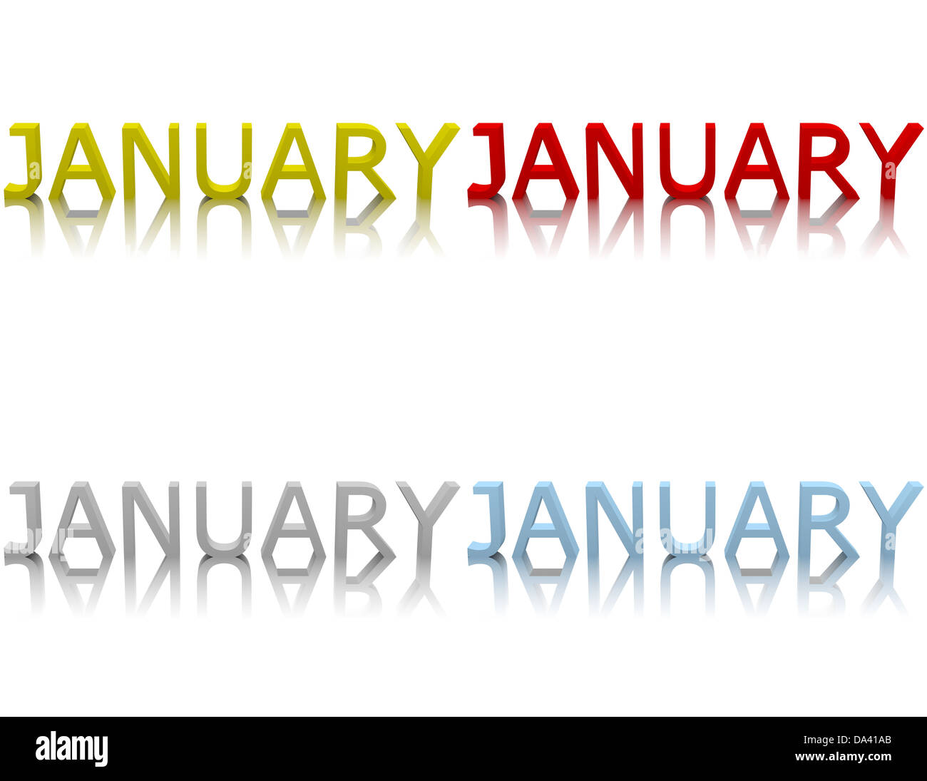 3d Render of the Month January Stock Photo - Alamy