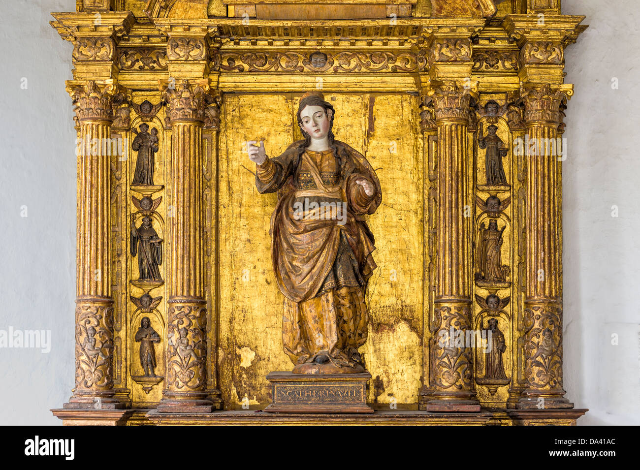 San Francisco Church and Convent, Santa Catalina retable, Quito ...