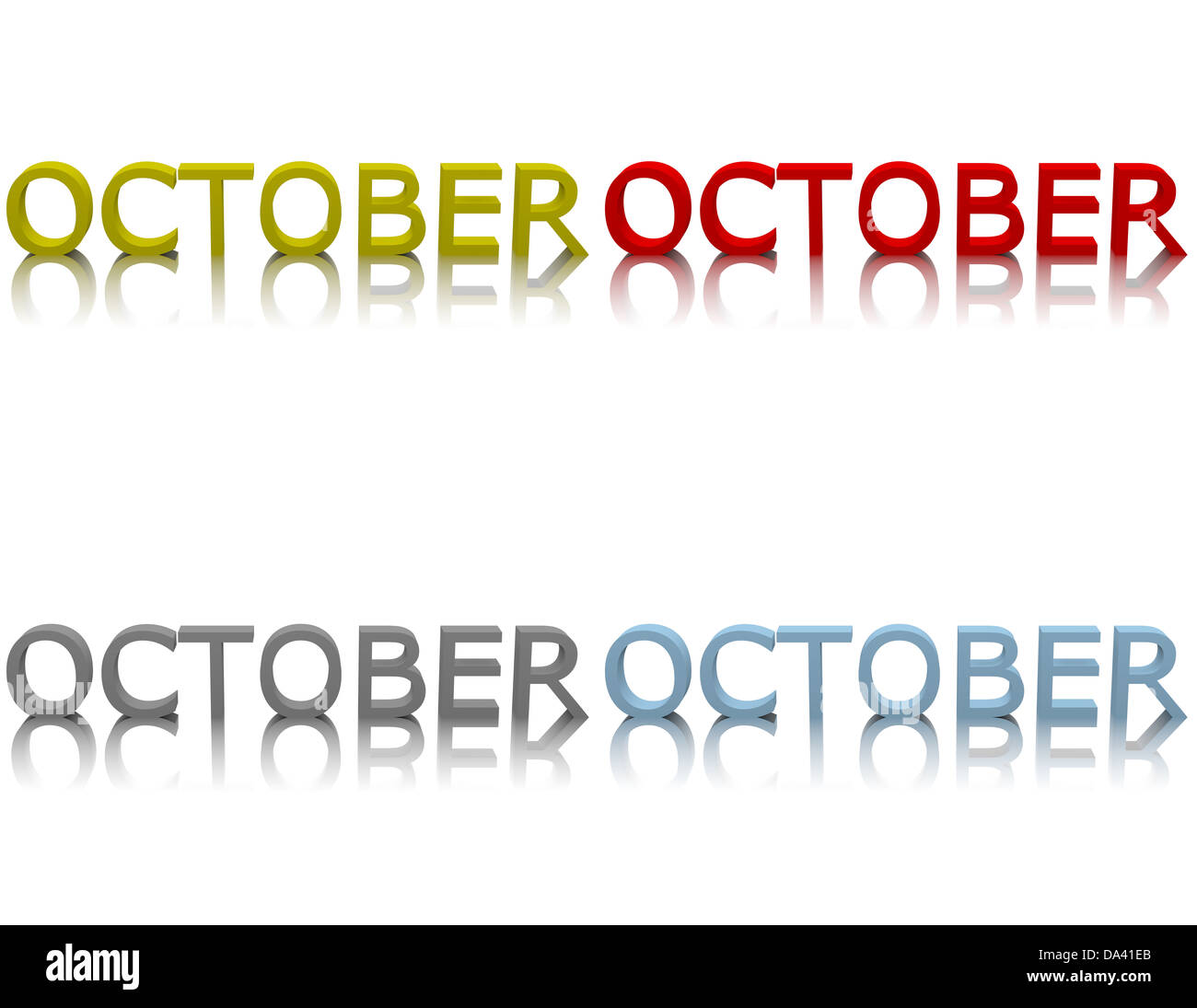 3d Render of the Month October Stock Photo - Alamy