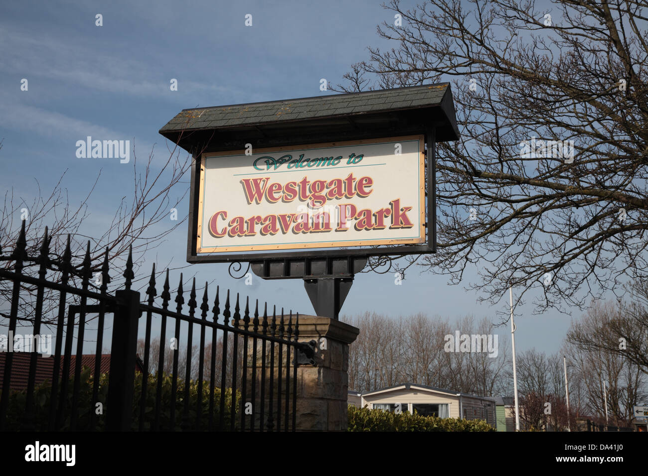 Caravan park sign hi-res stock photography and images - Alamy
