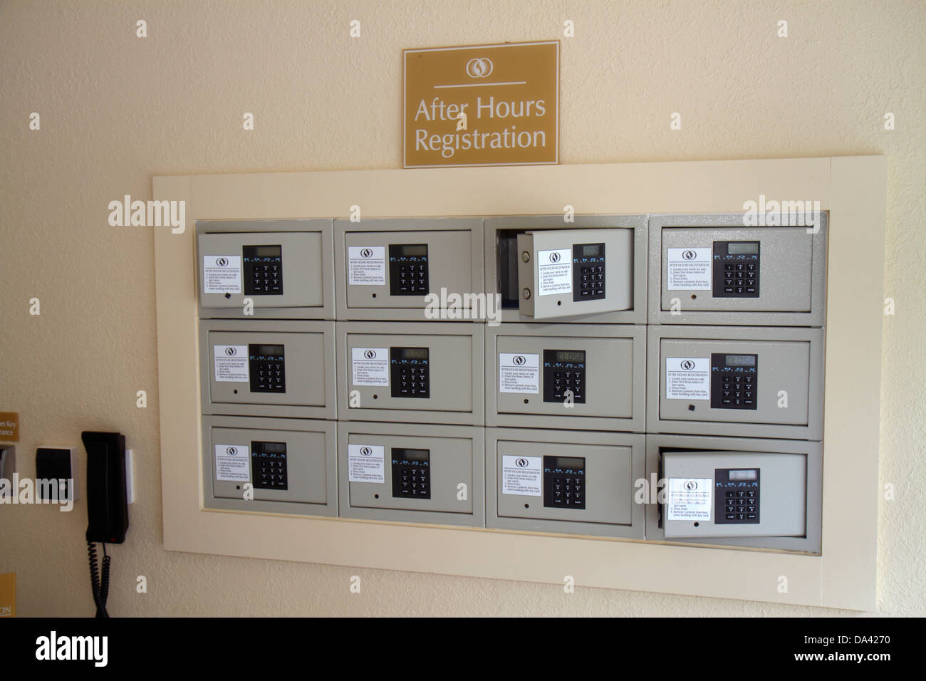 After hours registration hi-res stock photography and images - Alamy