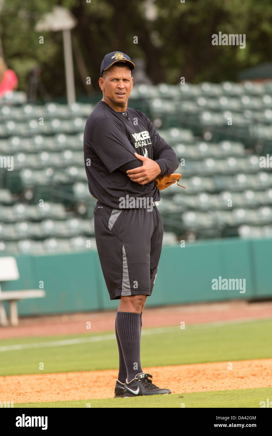 New York Yankees Alex Rodriguez during fielding practice before ...