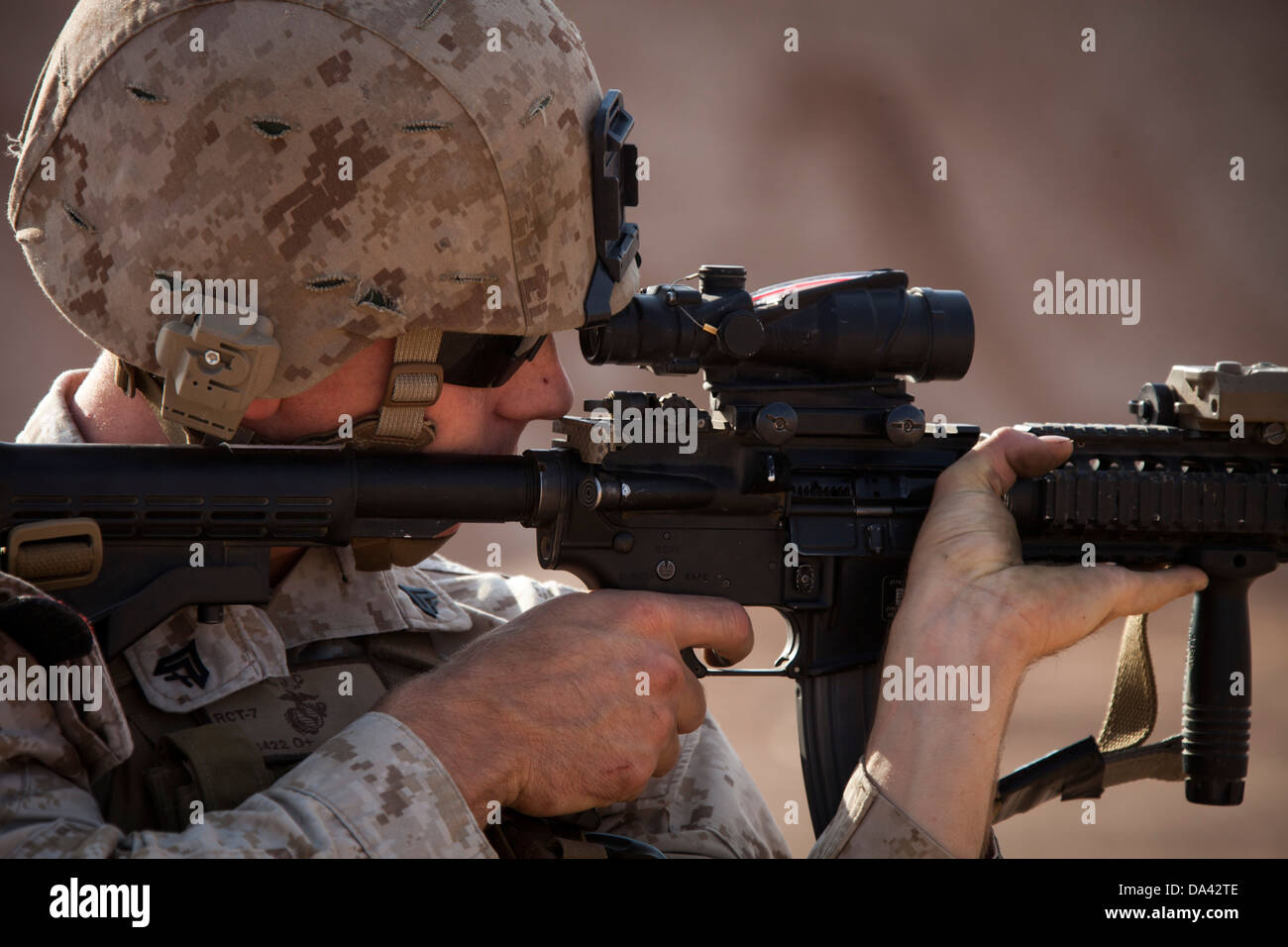 U.S. Marine Corps Cpl. Joseph Robinson from Buffalo N.Y. and assigned ...