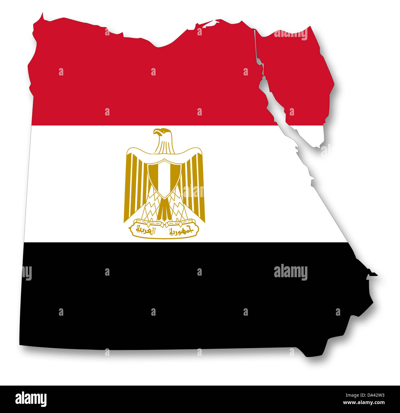 Map and flag of Egypt Stock Photo - Alamy