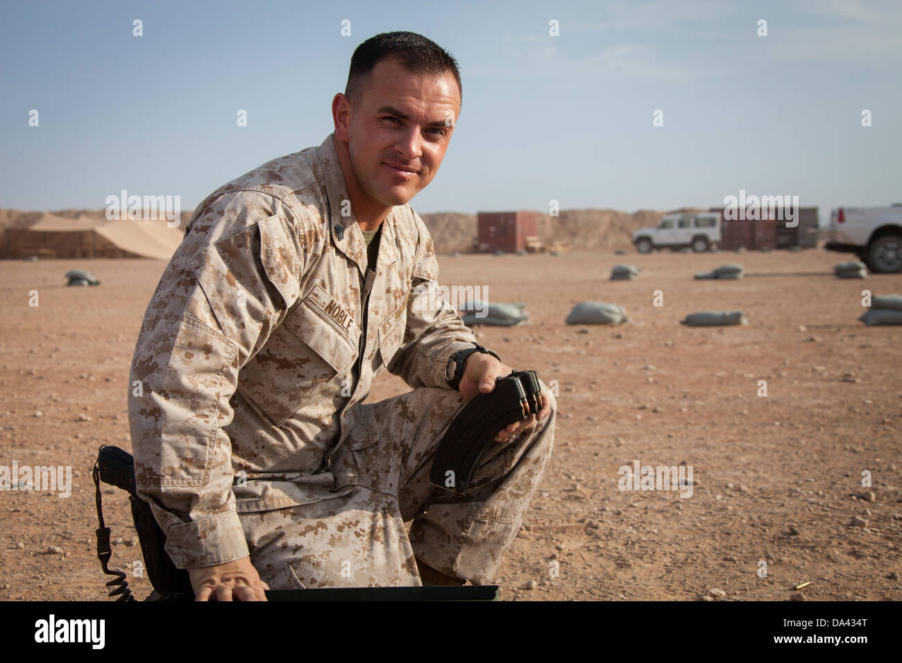 U.S. Marine Corps Sgt. Phillip Noble with Regimental Combat Team 7 ...
