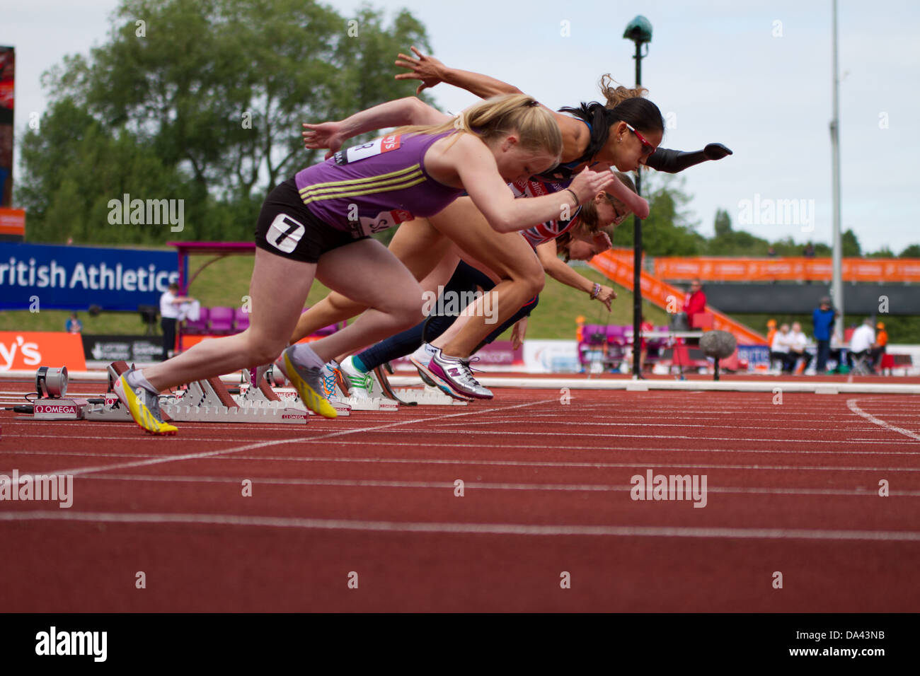 100m Start Line High Resolution Stock Photography and Images - Alamy