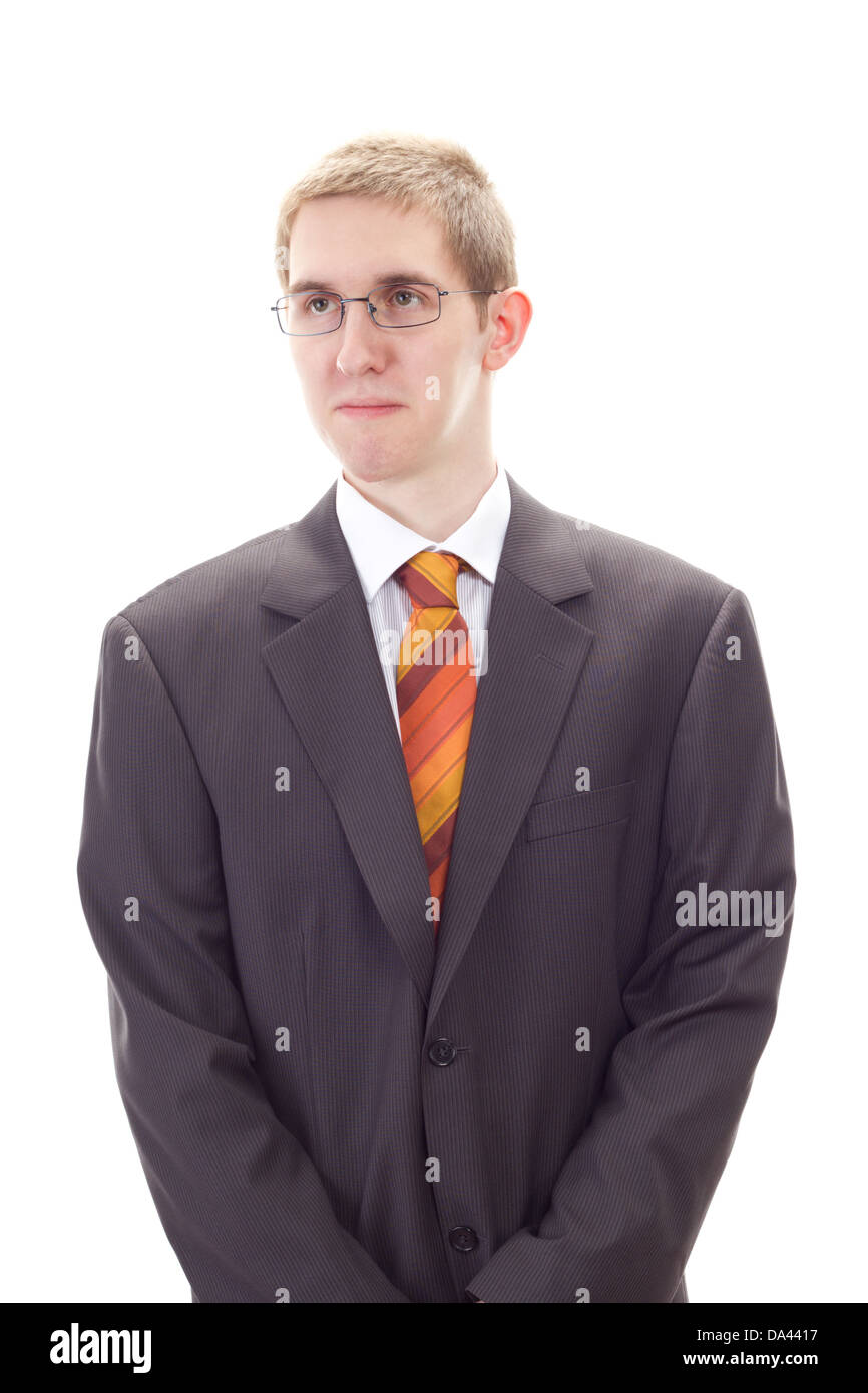 Young businessman thinking about problem solution Stock Photo - Alamy