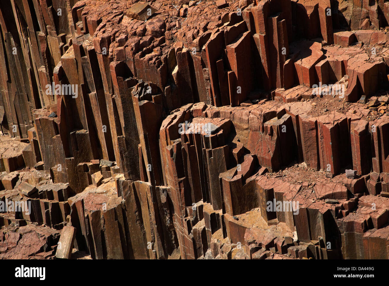 Organ Pipes rock formation, near Twyfelfontein, Damaraland, Namibia ...