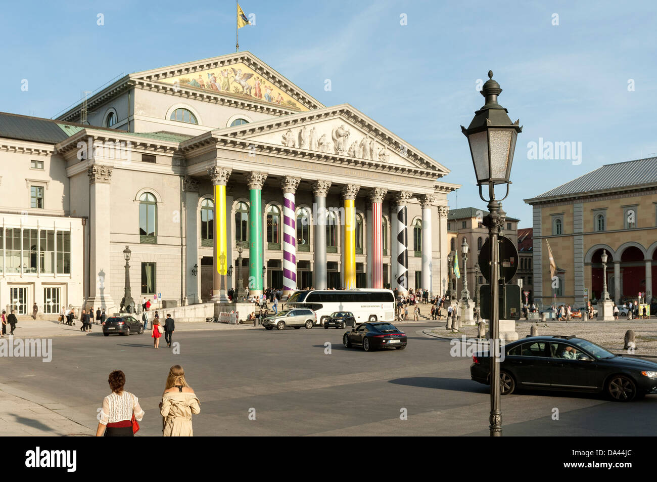 National Theater while Opera Festival 2013 in Munich, Bavaria, Germany ...