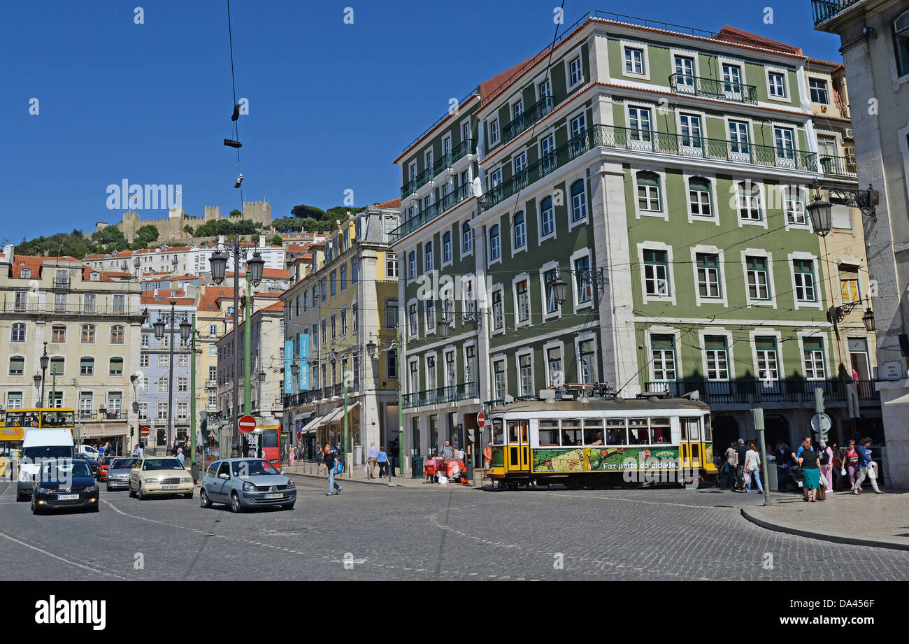 street scene Lisbon Portugal Stock Photo - Alamy